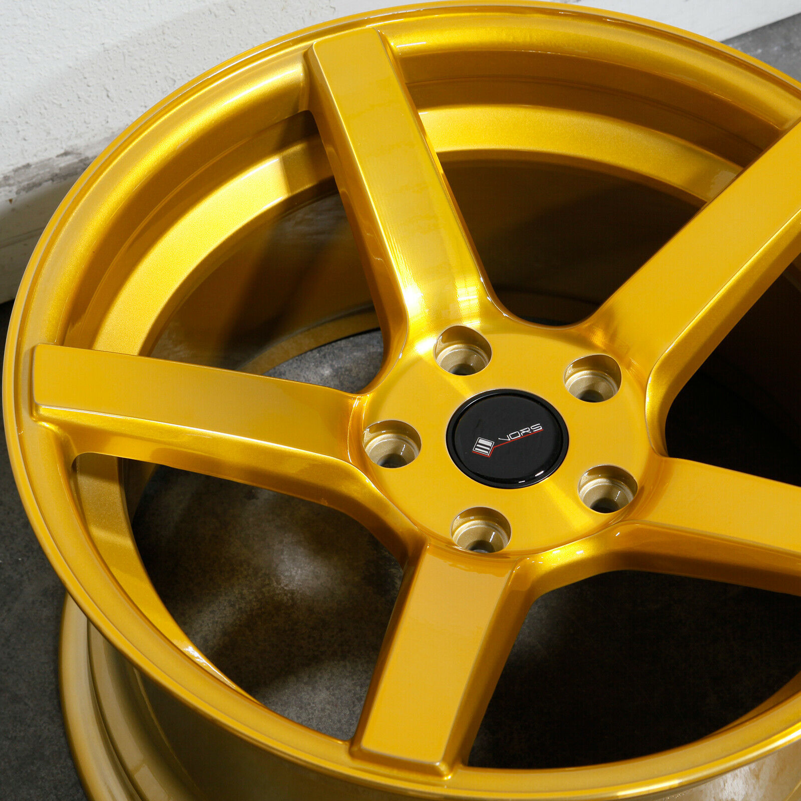 18x9.5 Vors TR5 5x112 35 Candy Gold Wheels Rims Set(4) 73.1 - Wheels