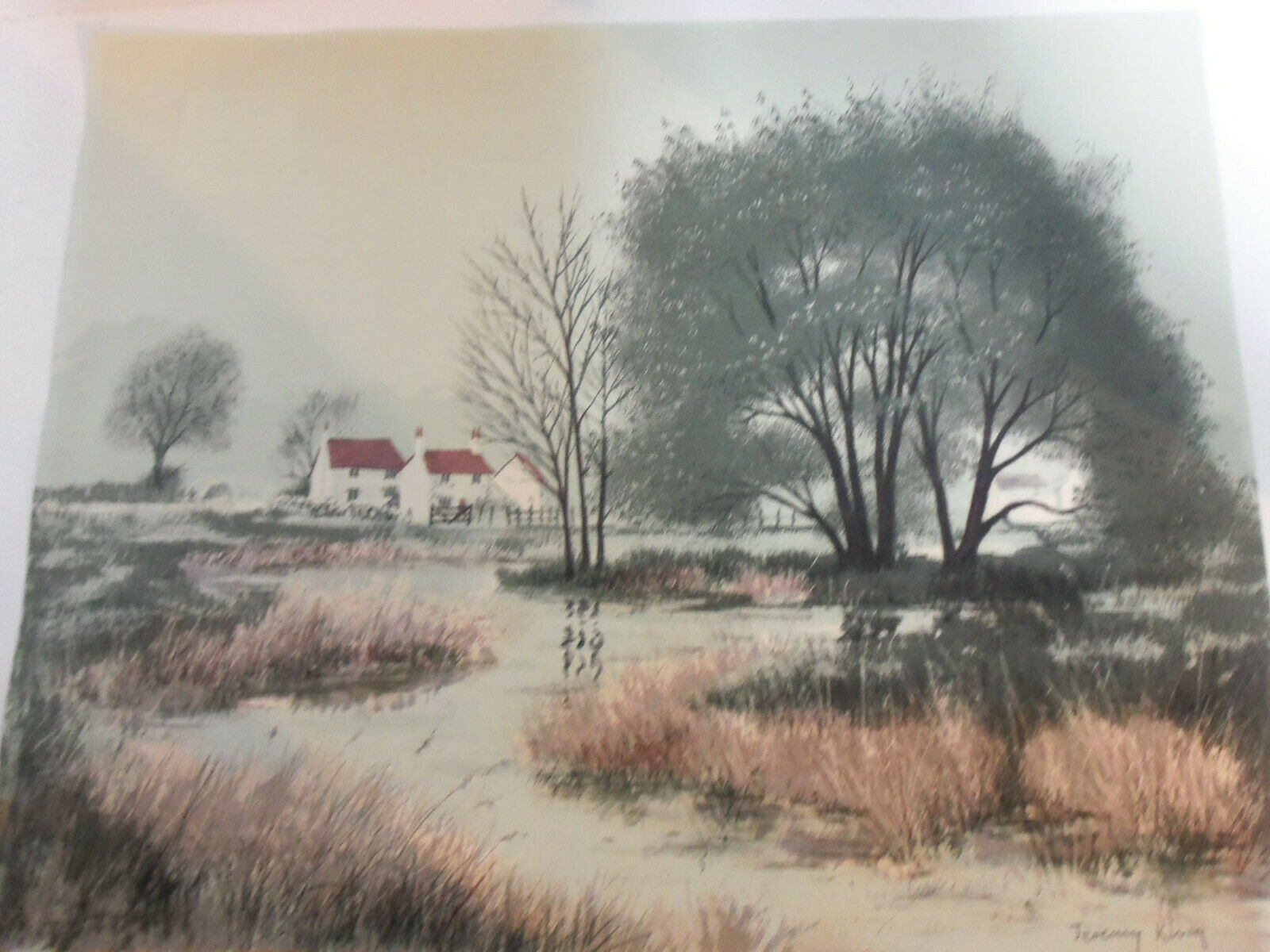 Vintage 1972 Jeremy King Litho A Cheshire Stream London Landscape ...