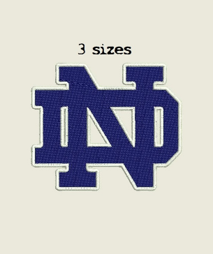 Notre Dame 3 sizes Digitized filled embroidery design Digital Download ...
