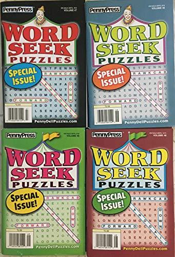 Lot of 4 Penny Press Word Seek Special Issue Search Circle Puzzles ...