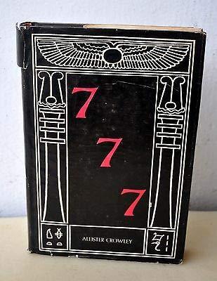 777 Aleister Crowley 1980 Weiser HC w/ Black DJ Qabalah Magick Tables ...