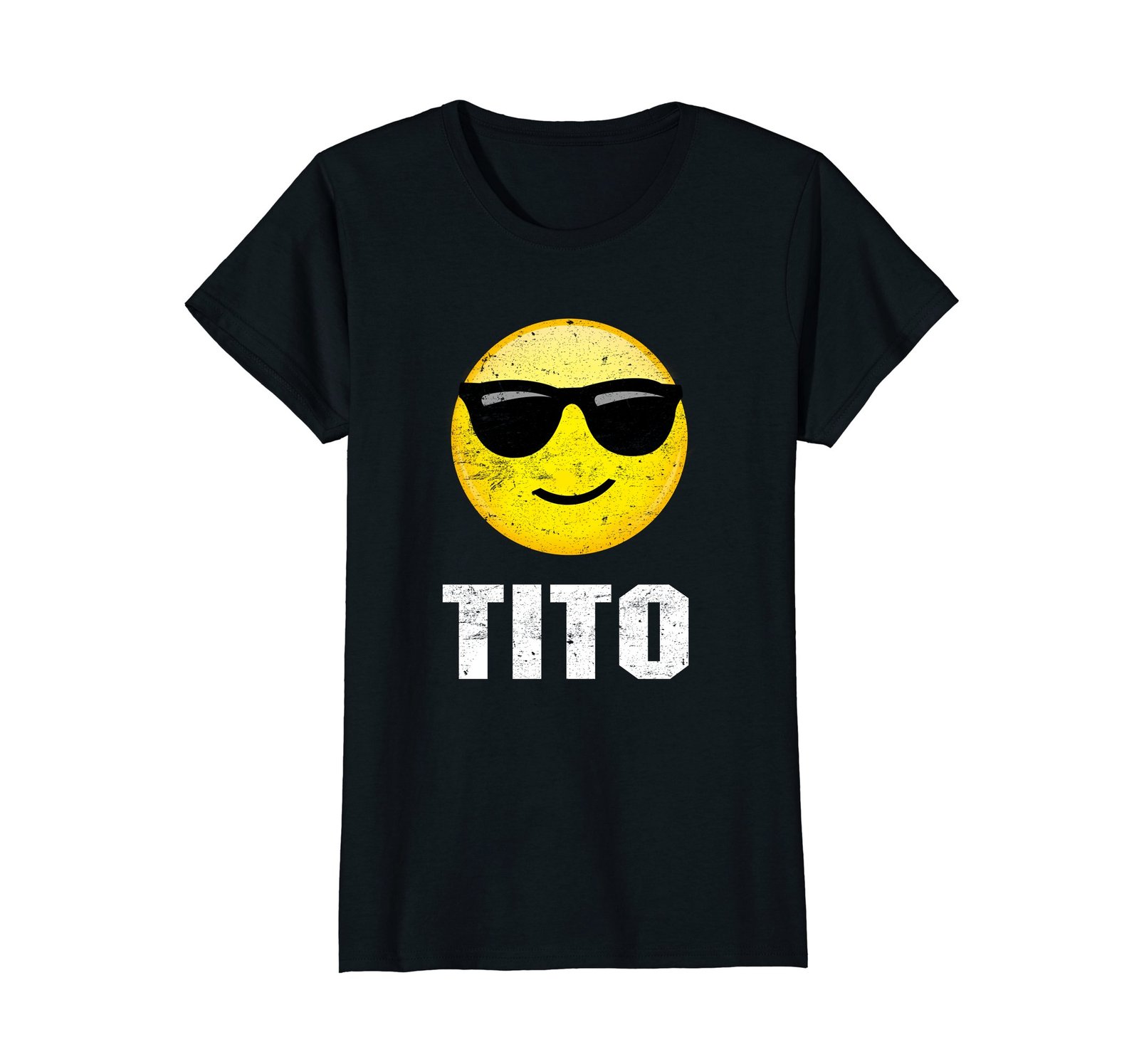 Funny Shirts - Tito - Face Emoji Sunglasses Father's Day T-Shirt Wowen ...