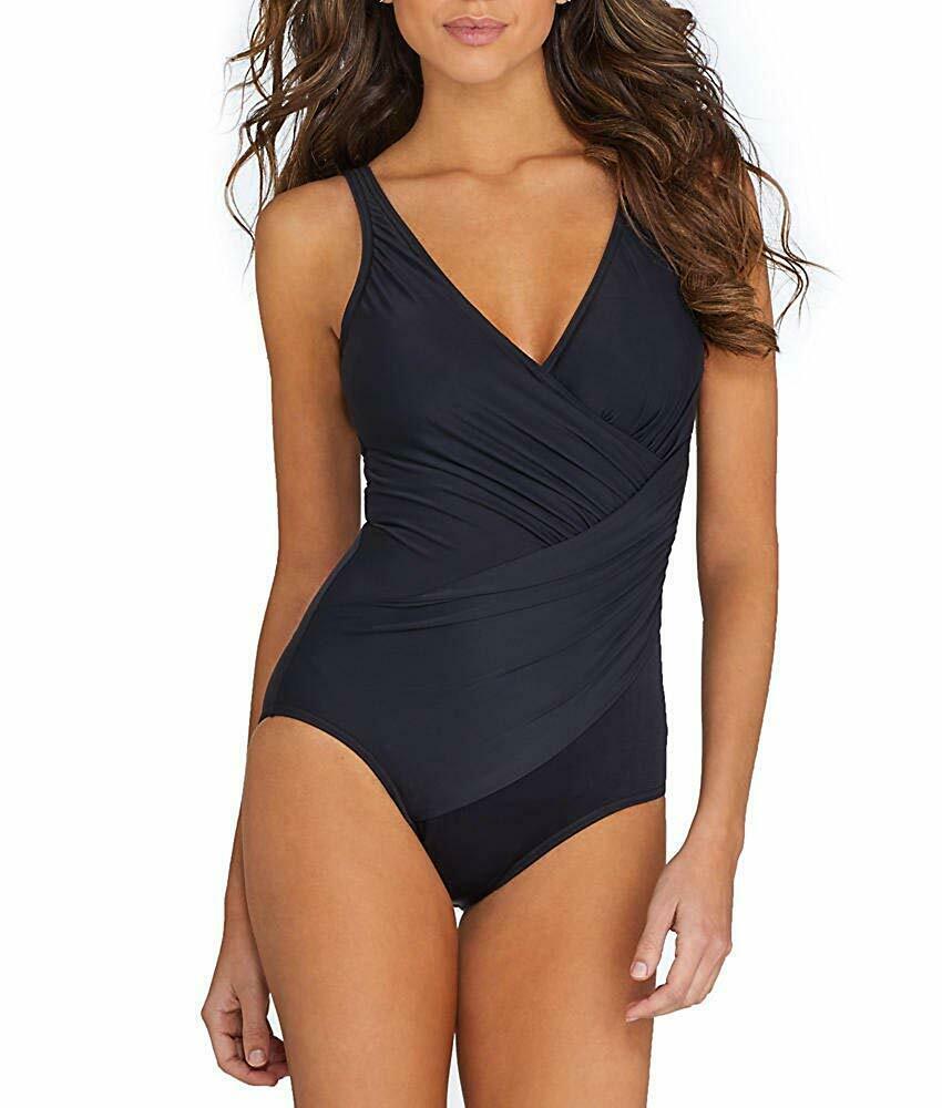 Miraclesuit Black Must Have Oceanus One Piece Swinsuit Us 10dd Swimwear