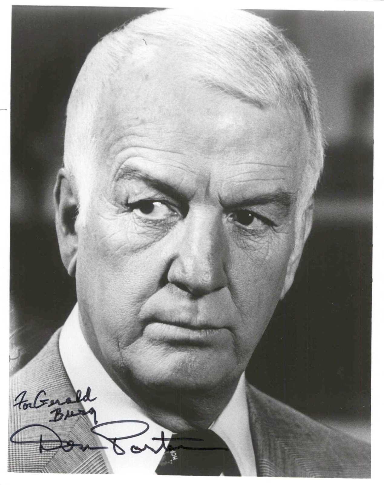 Don Porter (d. 1997) Signed Autographed Glossy 8x10 Photo - Photographs