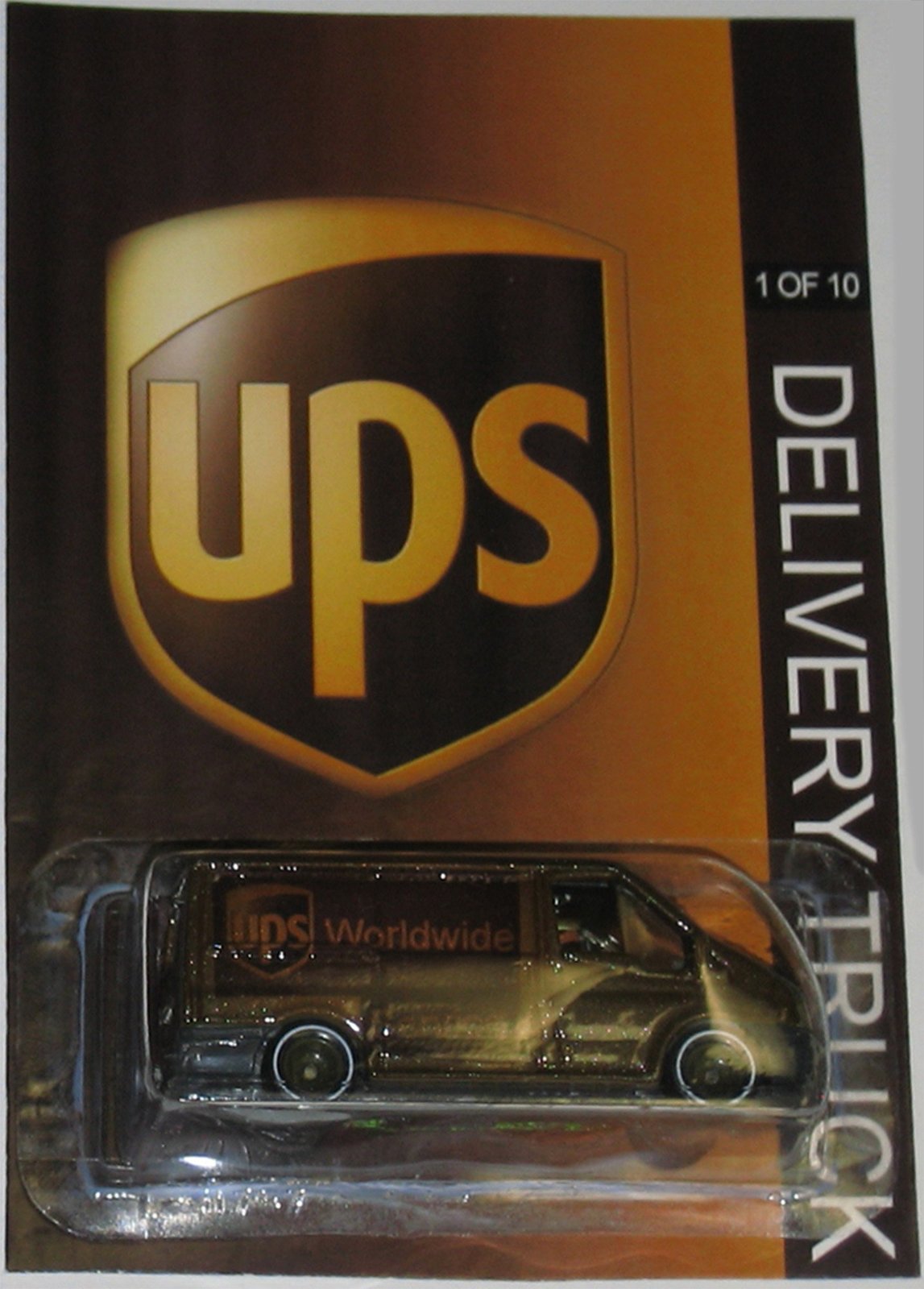 2007 FORD TRANSIT CUSTOM Matchbox UPS Delivery Truck with Real Rider ...