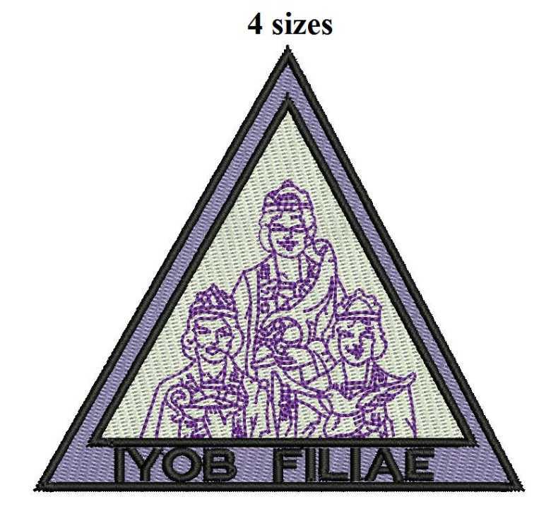 International Order of Job's Daughters Digitized embroidery design ...