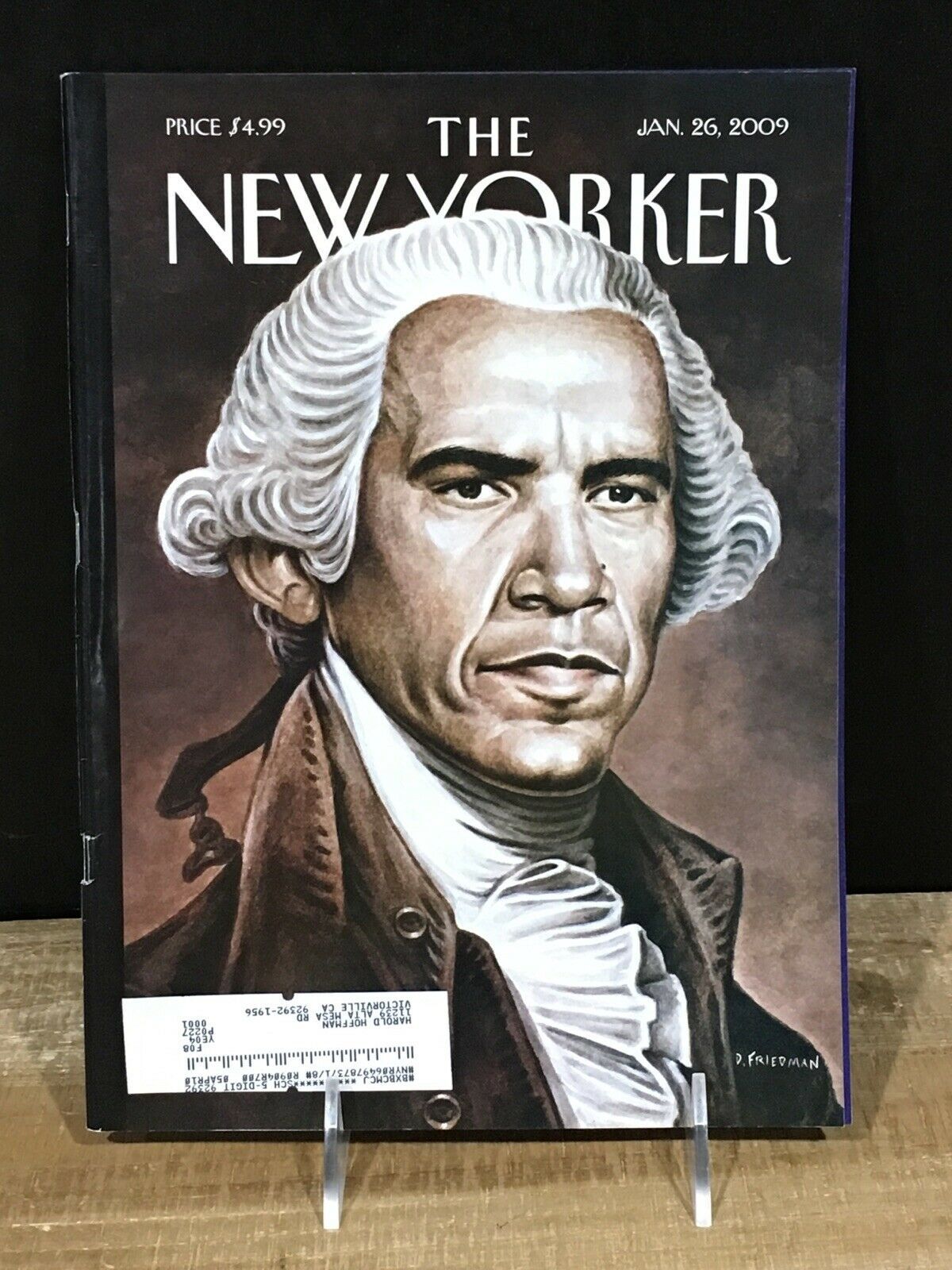 New Yorker Magazine Barack & Michelle Obama *Fist Bump Issue ... New Yorker Magazine Barack & Michelle Obama *Fist Bump Issue ...