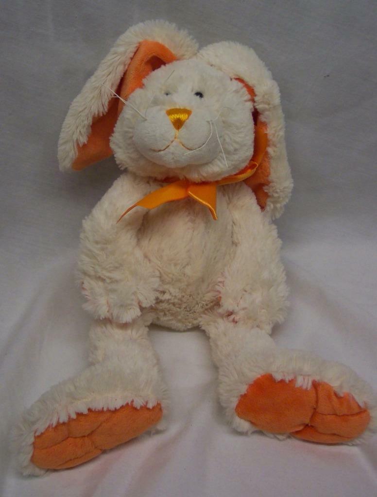 Ganz EXTRA SOFT CREAM & ORANGE JO-JO BUNNY RABBIT 14" Plush Stuffed ...