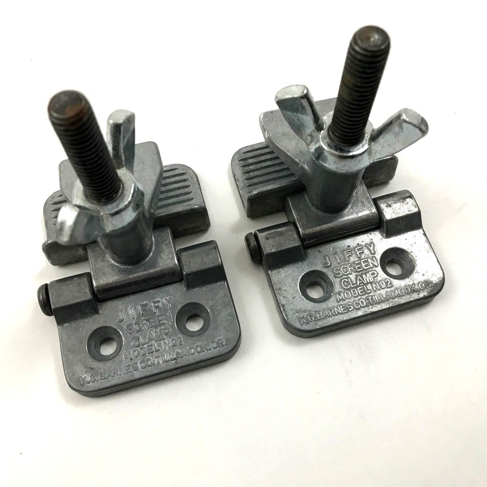 VTG JIFFY Screen Clamps Model No. 2 Hinged For Screen Printing Vintage ...