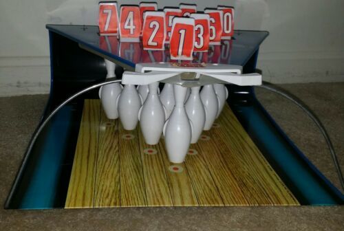 Vintage 1966 Tudor Games Bowl Bowling Set》dual Action Pin Reset Vintage Manufacture