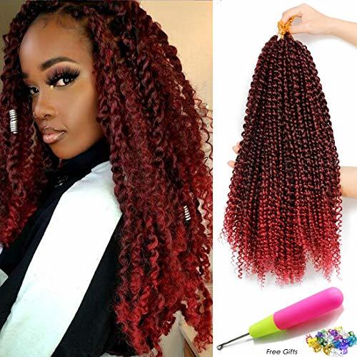 18 Inch Passion Twist Crochet Hair 6 Packs Lot Water Wave Crochet