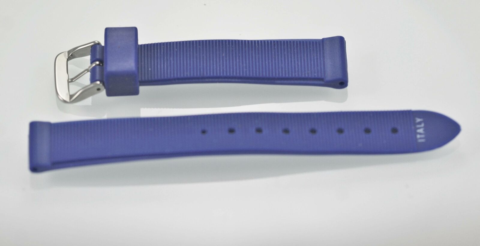Fossil Unisex Stainless Steel Blue Rubber Replacement Watch Band 18mm Watch Bands