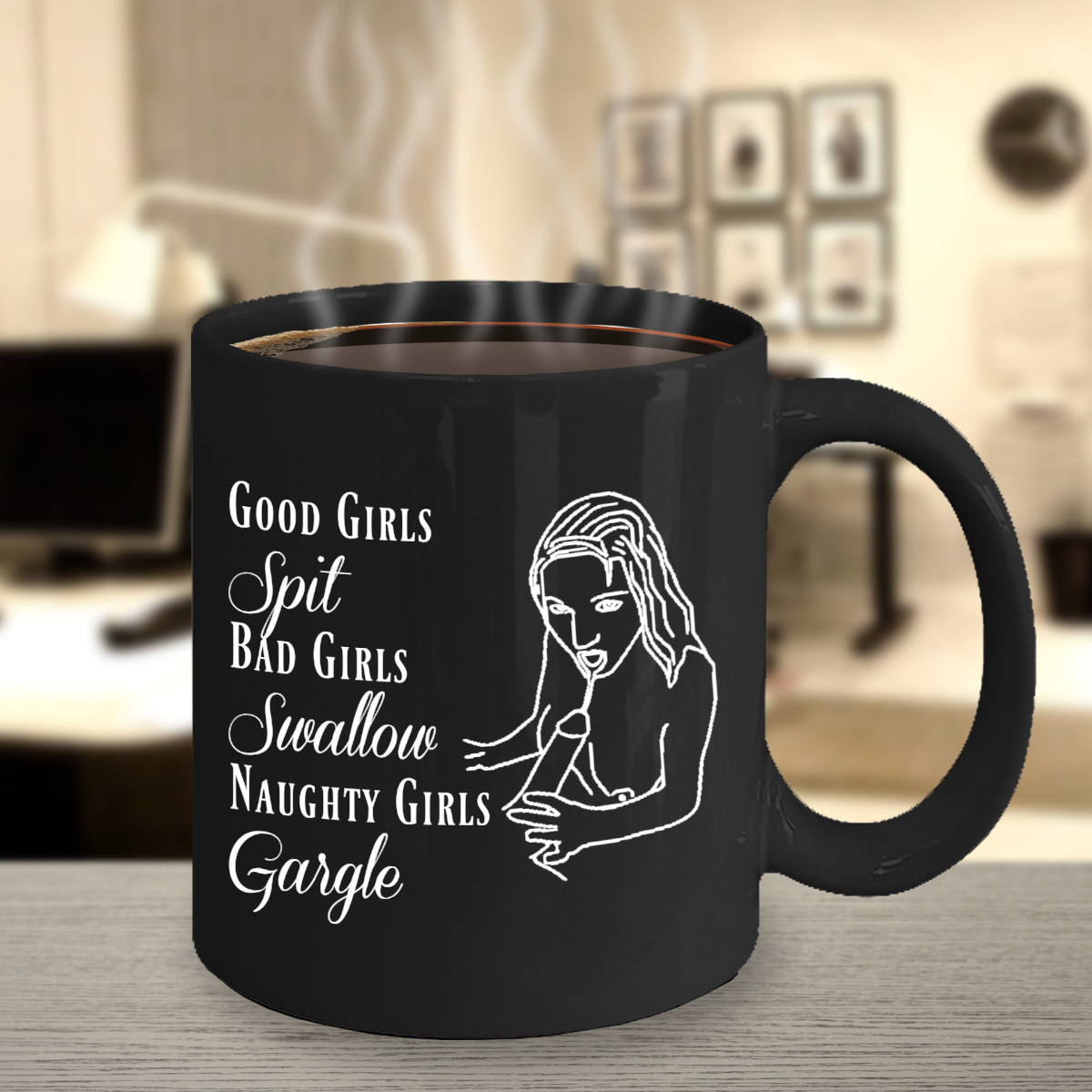 Swallow Mug Blowjob Cup Oral Sexual Mug Funny Adult Joke Mug 11 Oz