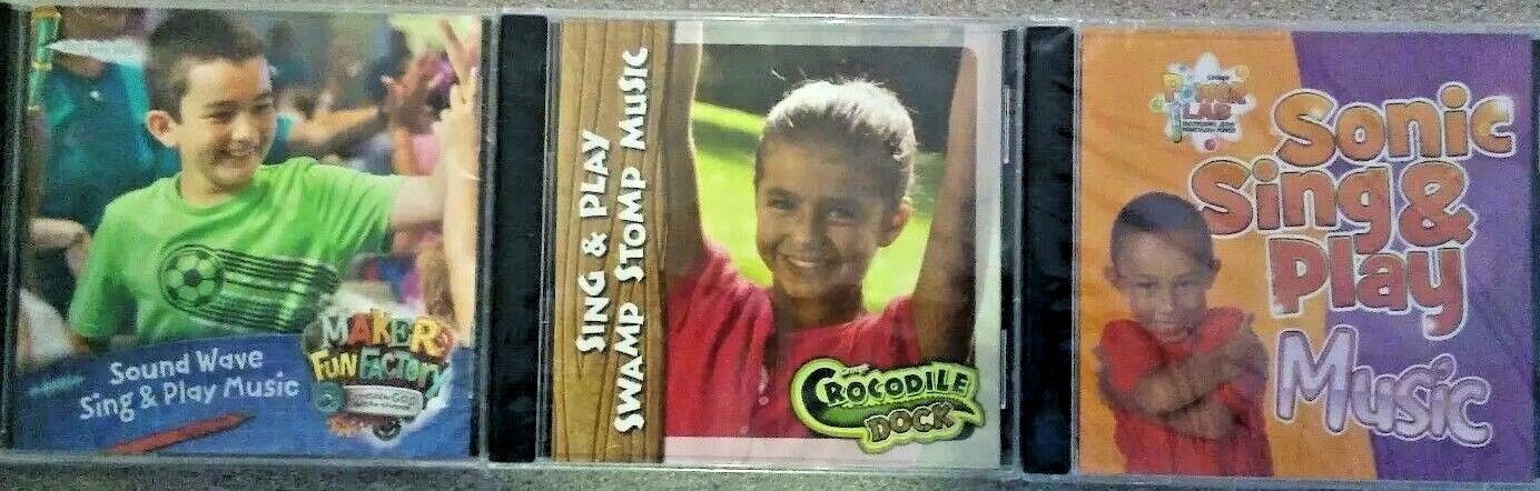 3 NEW CHRISTIAN KIDS SONGS CDS Crocodile Dock,SING & PLAY & SOUND WAVE ...