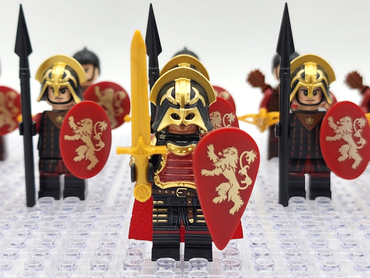 11pcs Game of Thrones House Lannister Army Soldiers Minifigures Set ...
