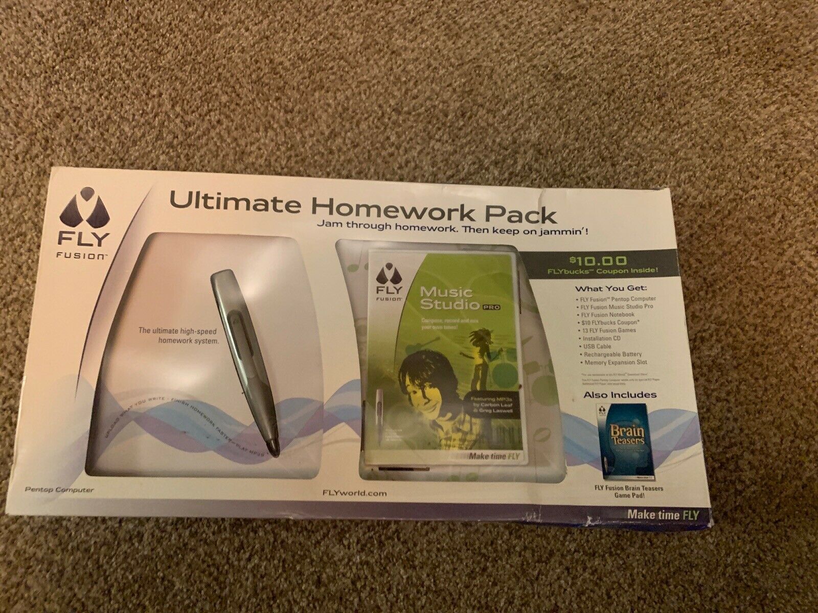LeapFrog Fly Fusion Pentop Computer Ultimate Homework Pack Music Studio ...