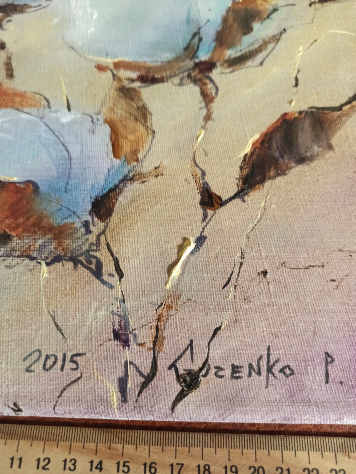 Pintura del famoso pintor ucraniano Pavel Guzenko. 30x40 cm Óleo. Lona.2 O - Other Art