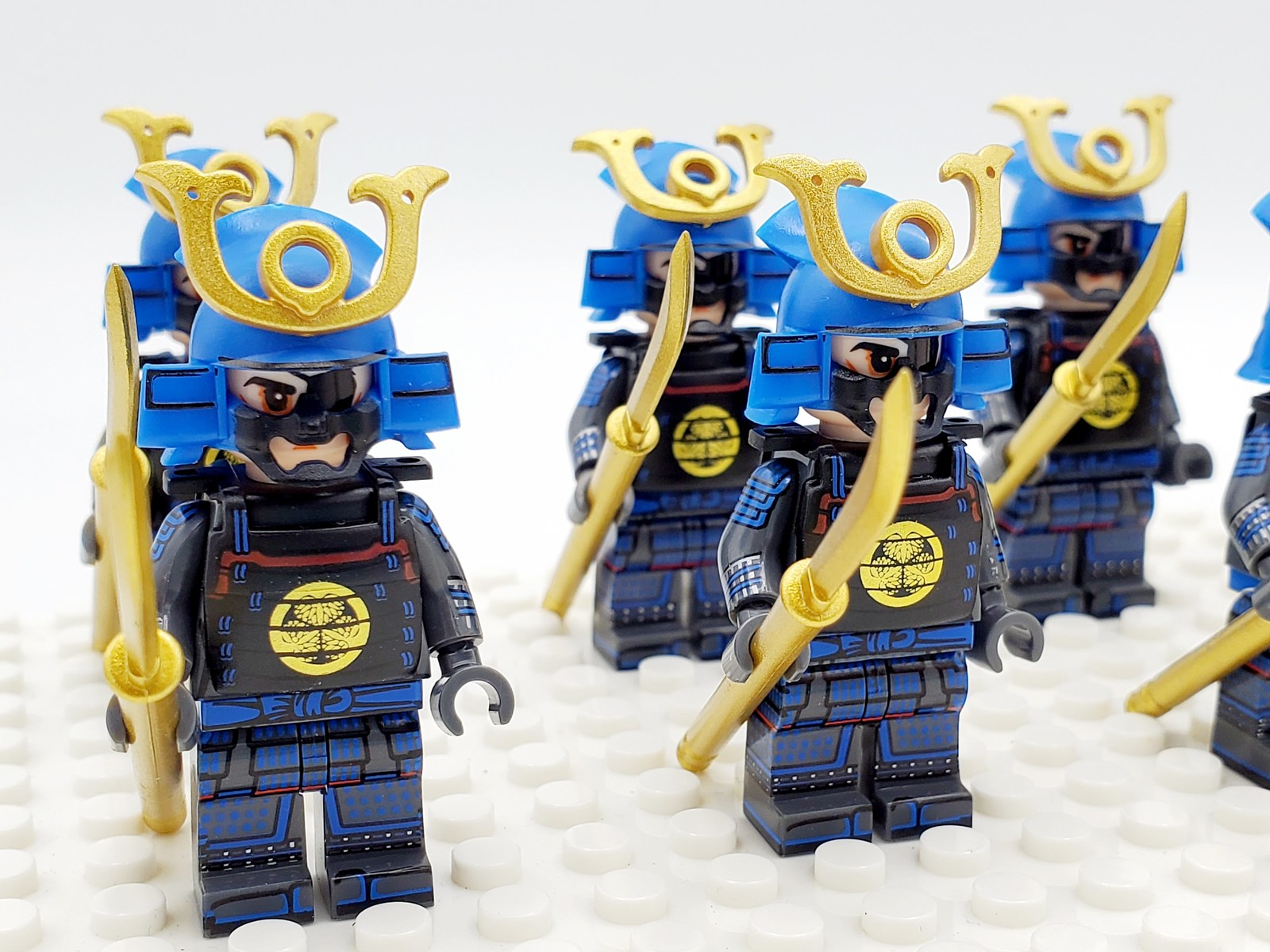 Japanese Samurai Custom Minifigures L Set x10 Lot - Building Toys & Blocks