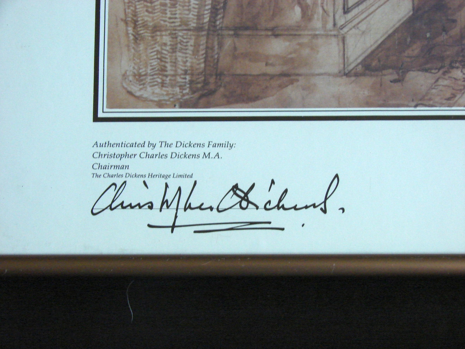 Framed Charles Dickens Heritage Edition Print ~ Dickens Dream ~Rare ...