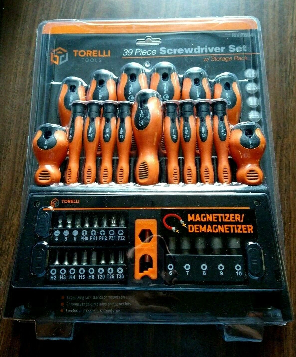 NEW Torelli Tools 39 Piece Screwdriver Set Bits & Storage Rack Orange ... NEW Torelli Tools 39 Piece Screwdriver Set Bits & Storage Rack Orange ...