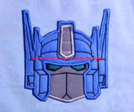 Transformers Optimus Prime Applique Machine Embroidery Design - Digital Art
