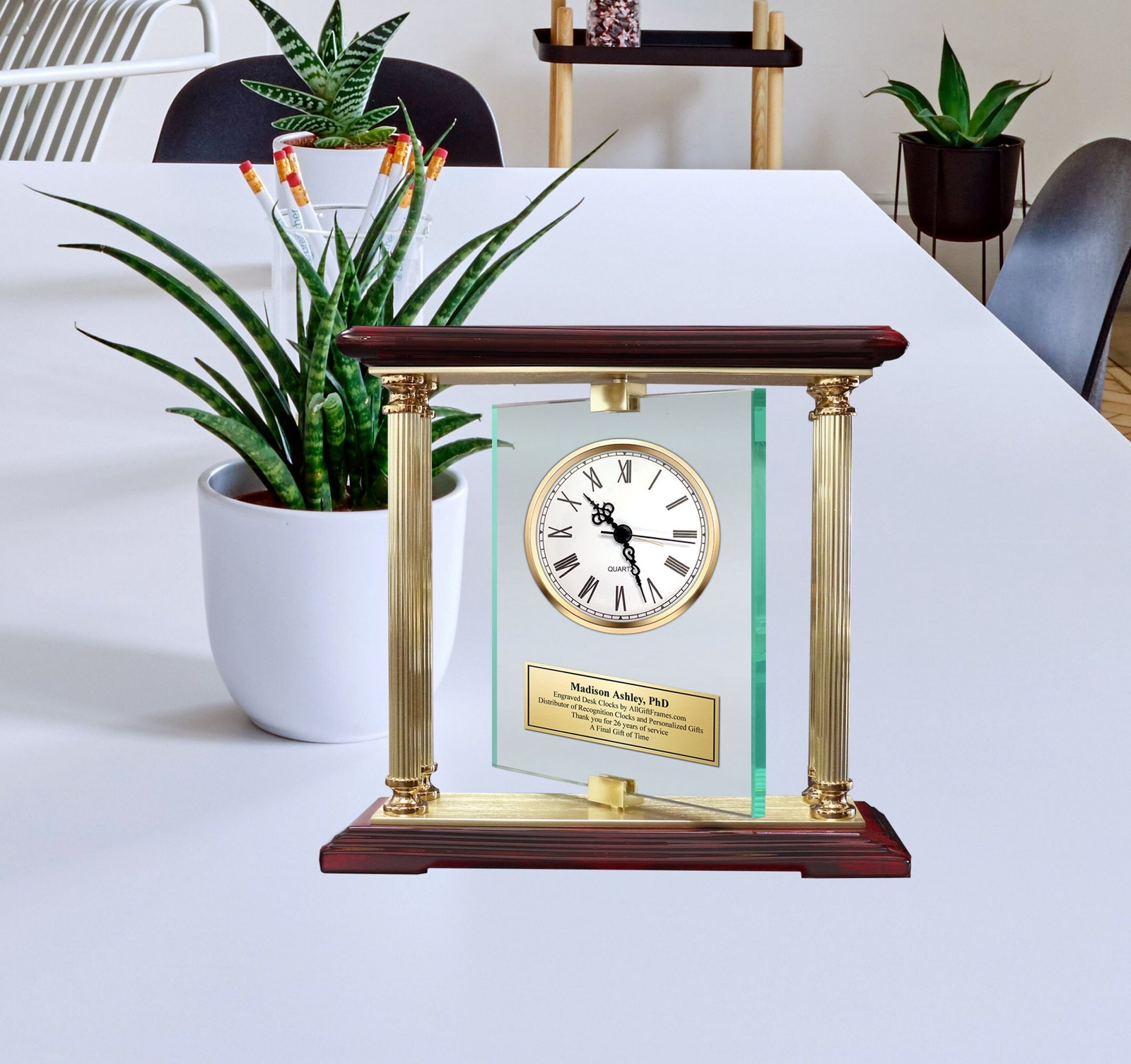 Engraved Clocks Corporate Employee Appreciation Gifts Personalized ...