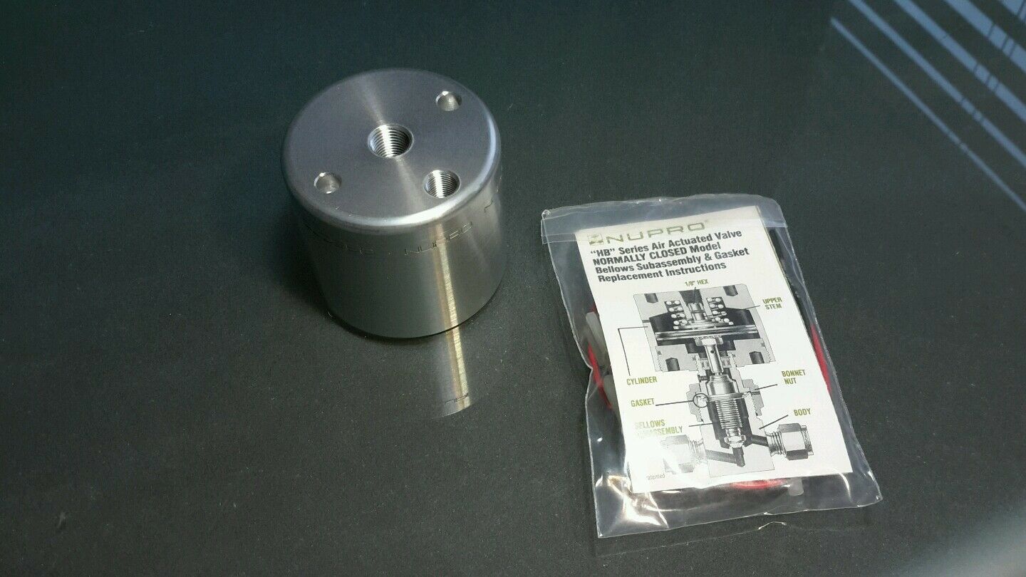 NUPRO HB SERIES AIR ACTUATED VALVE BODY KIT NEW $59 - Other Valves ...