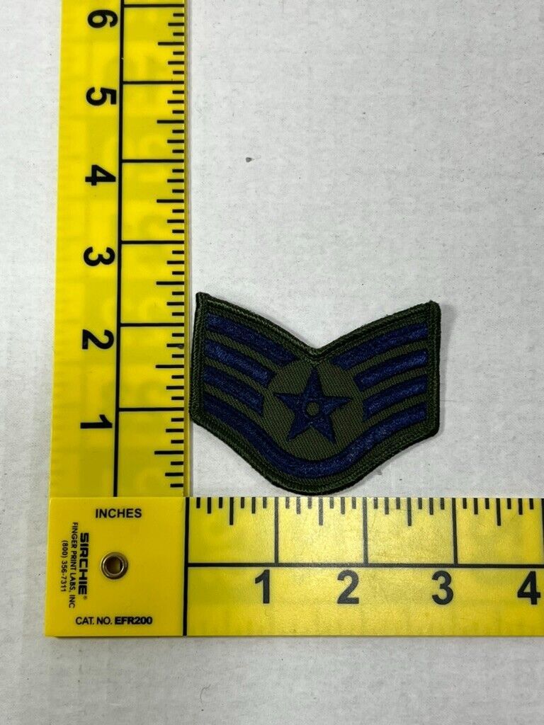 USAF Air Force Enlisted Rank Insignia Staff Sergeant Subdued Patch ...