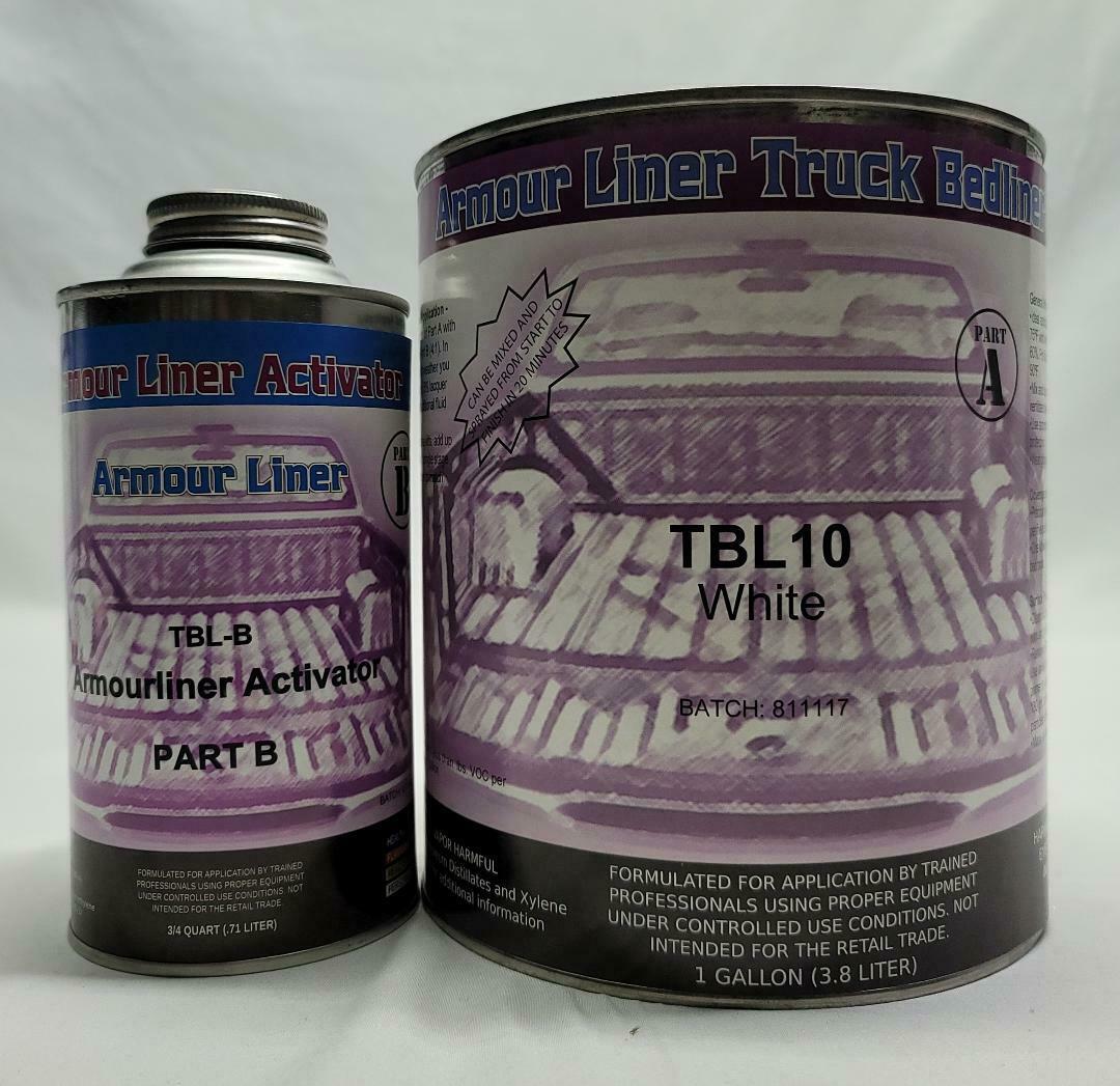 White Armour Liner TBL10 Spray in Truck Bed Liner 5 Quart Kit Liner ...
