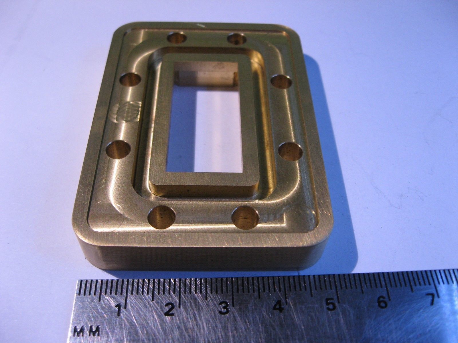 PDR70 Waveguide Flange WR137 European 10mm Thick Brass 7mm Butt ...