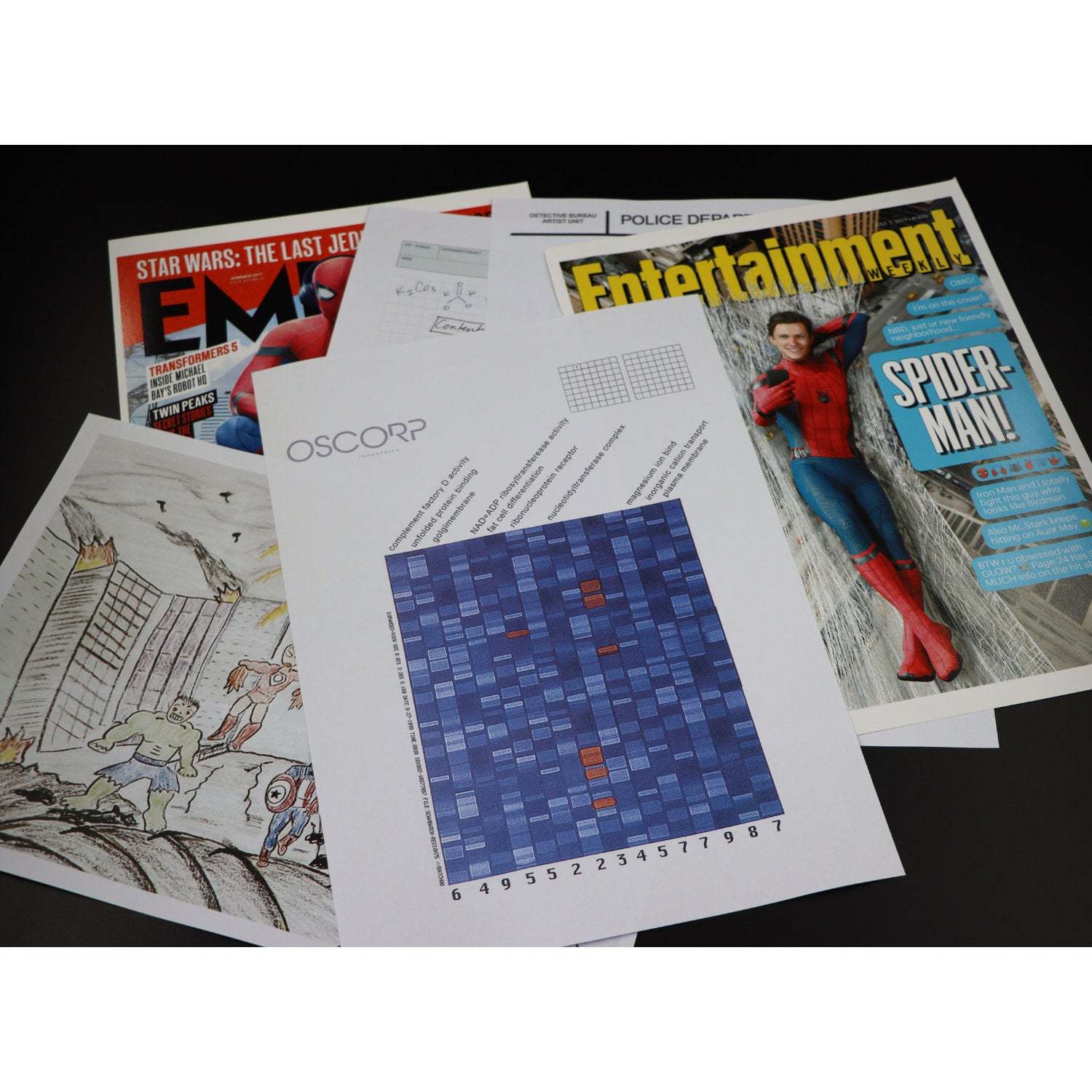 Spiderman File, Peter Parker S.H.I.E.L.D. Folder, Spider-Man secret ...