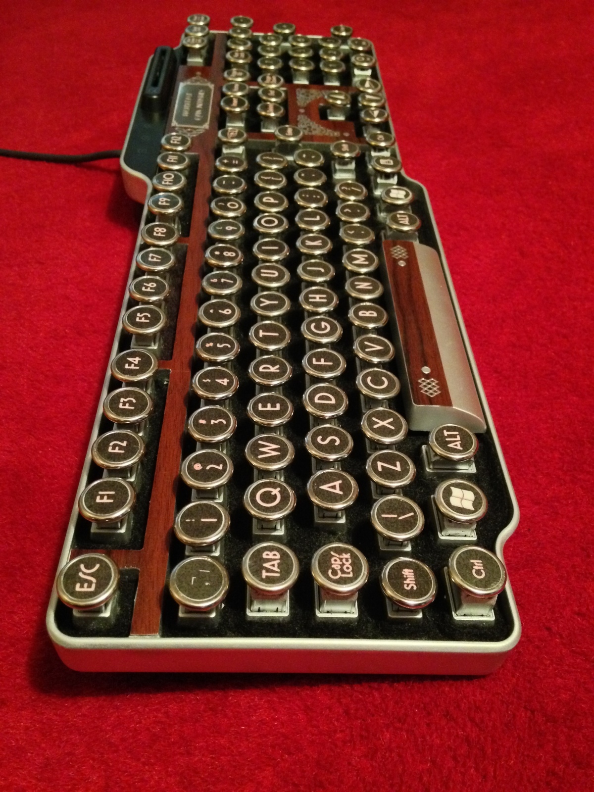 Fine Handcrafted Bioshock Wood Effect USB Steampunk Typewriter Keyboard ...