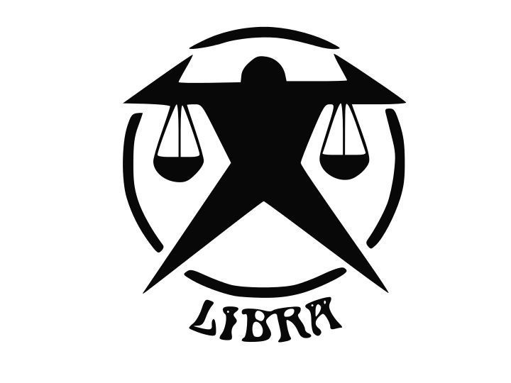 LIBRA Seal Birth Sign Astrology Zodiac Vinyl Decal Car Sticker CHOOSE ...