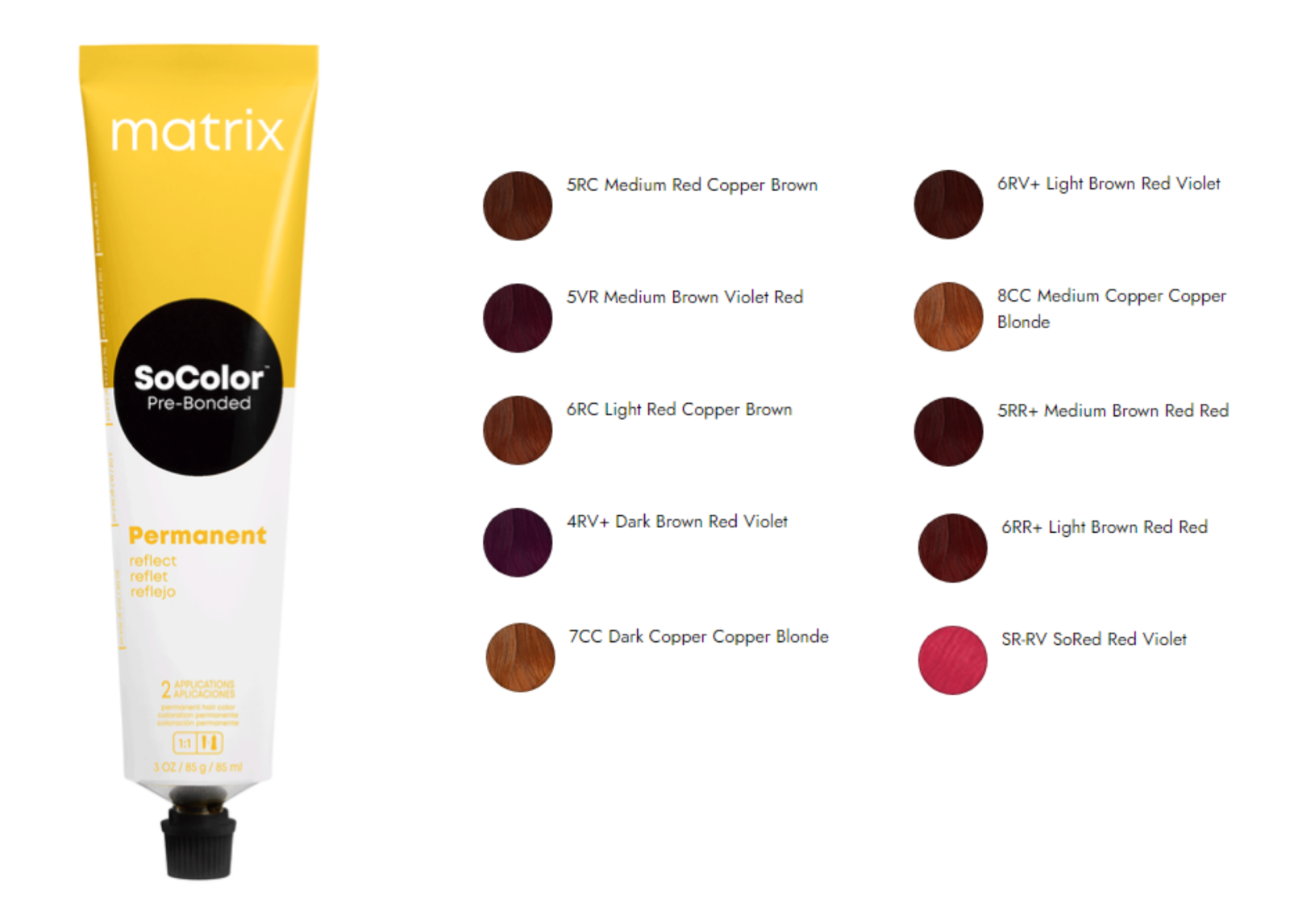 Matrix SoColor Reflect Hair Color, 3 ounces - Hair Color