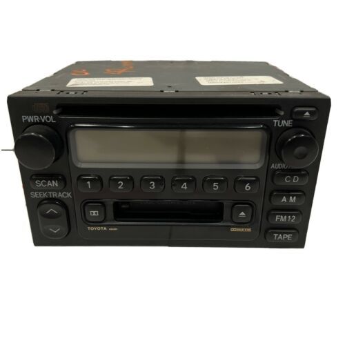1999-2002 toyota 4Runner radio CD & cassette 2 DIN radio 09357129 ...