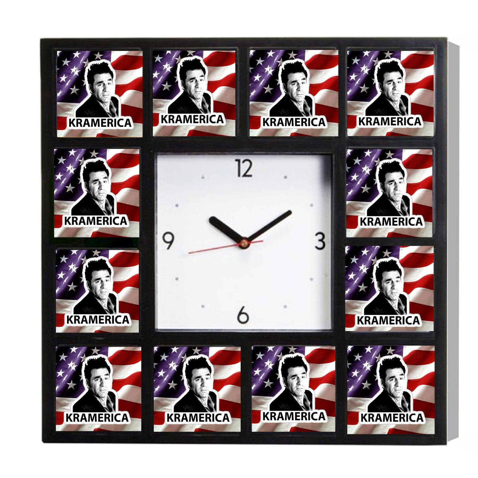 Seinfeld Kramer Kramerica promo around the Clock with 12 surrounding ...