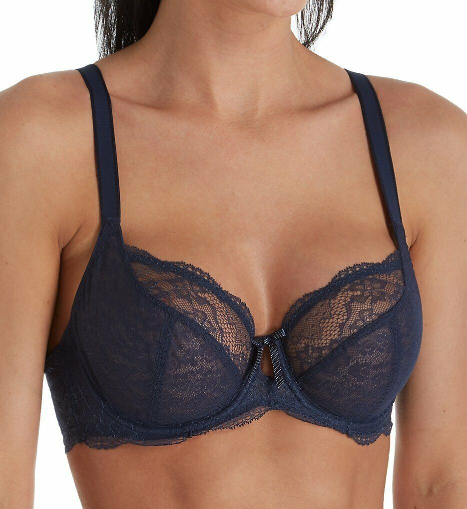 Freya NAVY Fancies Plunge Balcony Bra US 28I Bras Bra Sets