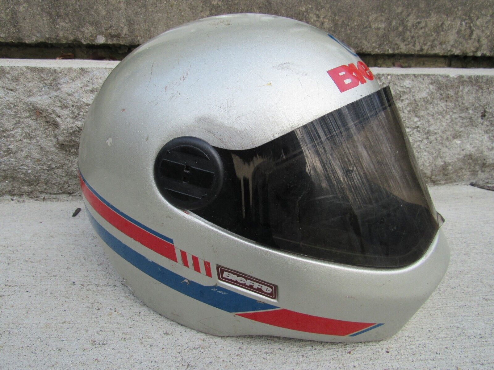 Vintage 1985 BIEFFE Motorcycle Helmet B85 Darth Vader MADE IN ITALY ...