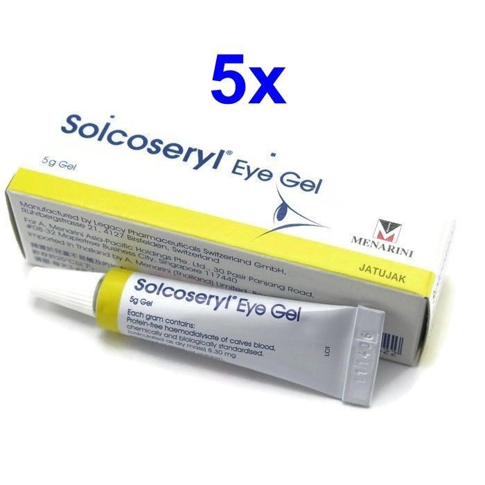 5X Solcoseryl Eye Corneal Defects Gel 5 g Treatment Exp.2021 ...