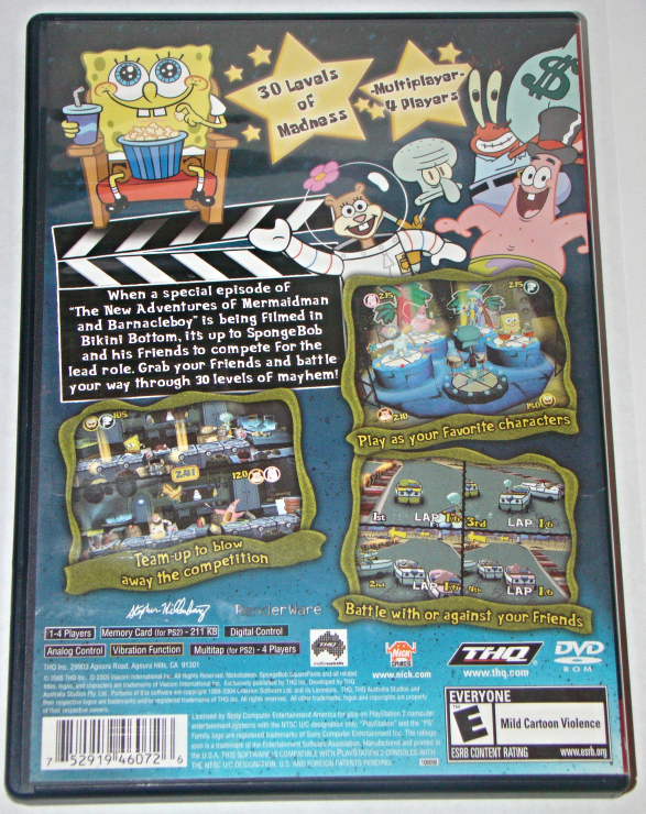 Playstation 2 - SpongeBob Squarepants - Lights, Camera, Pants (Complete ...