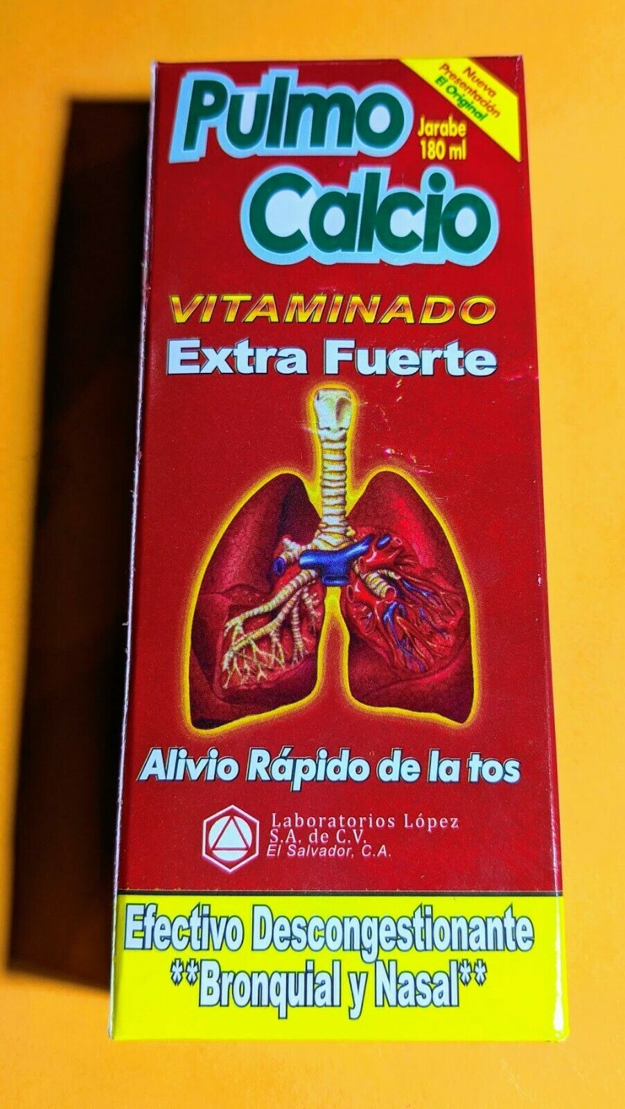 PULMO CALCIO Jarabe Original 180ml † ALIVIO RAPIDO PARA LA TOS EXTRA ...