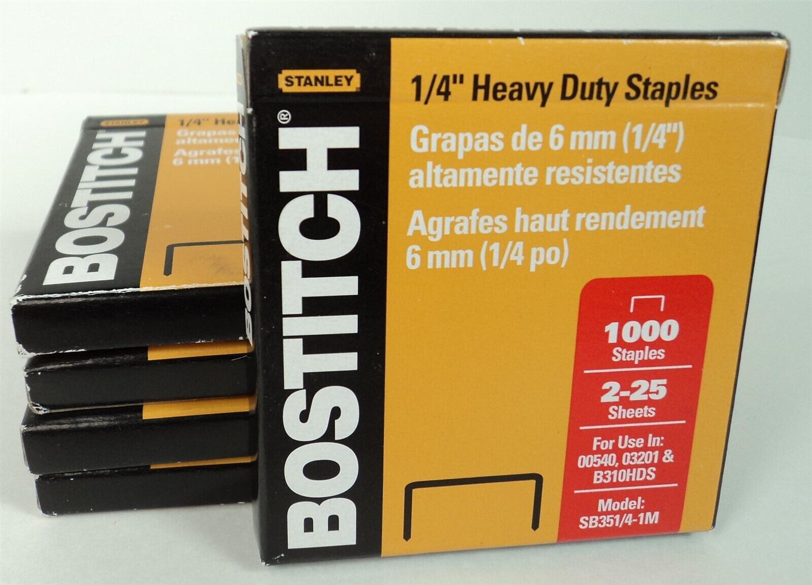 Stanley Bostitch 1/4 inch 6 mm Heavy Duty Staple Model SB351/4-1M ...