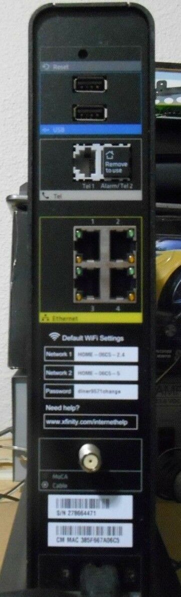 Cisco Xfinity DPC3941T Dual Band WIFI 802-11ac Cable Modem XB3 ...