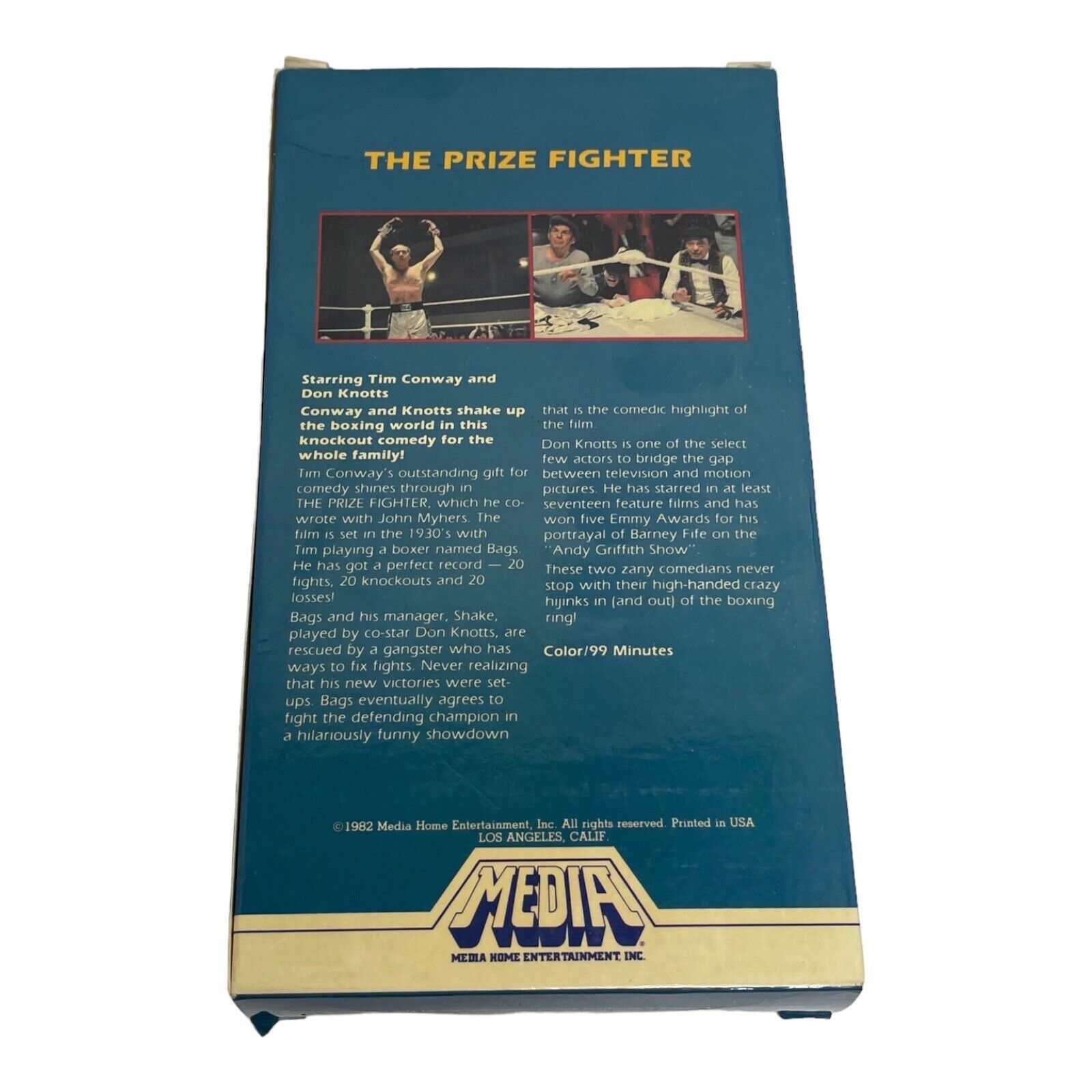 The Prize Fighter Vhs Boxing Comedy Tim Conway Don Knotts Media White