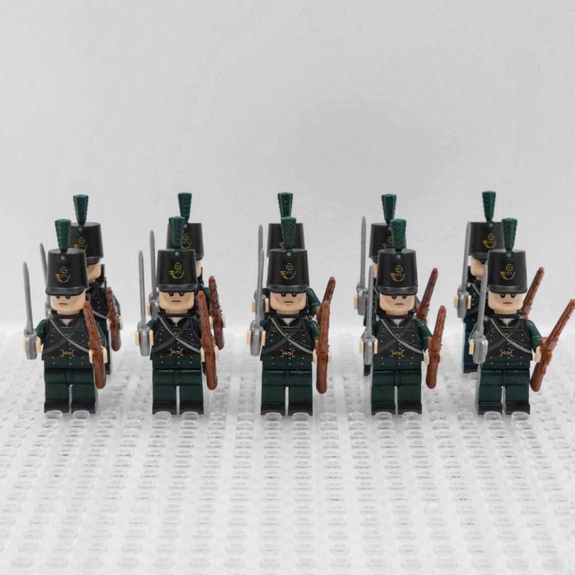 11pcs British Army 95th Rifles Officer Soldiers Minifigures Set ...