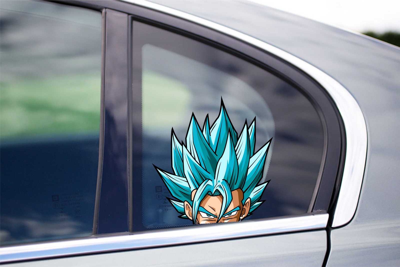 Goku Ultra Instinct Peeking Car Window Vinyl Decal Anime Stickers ...