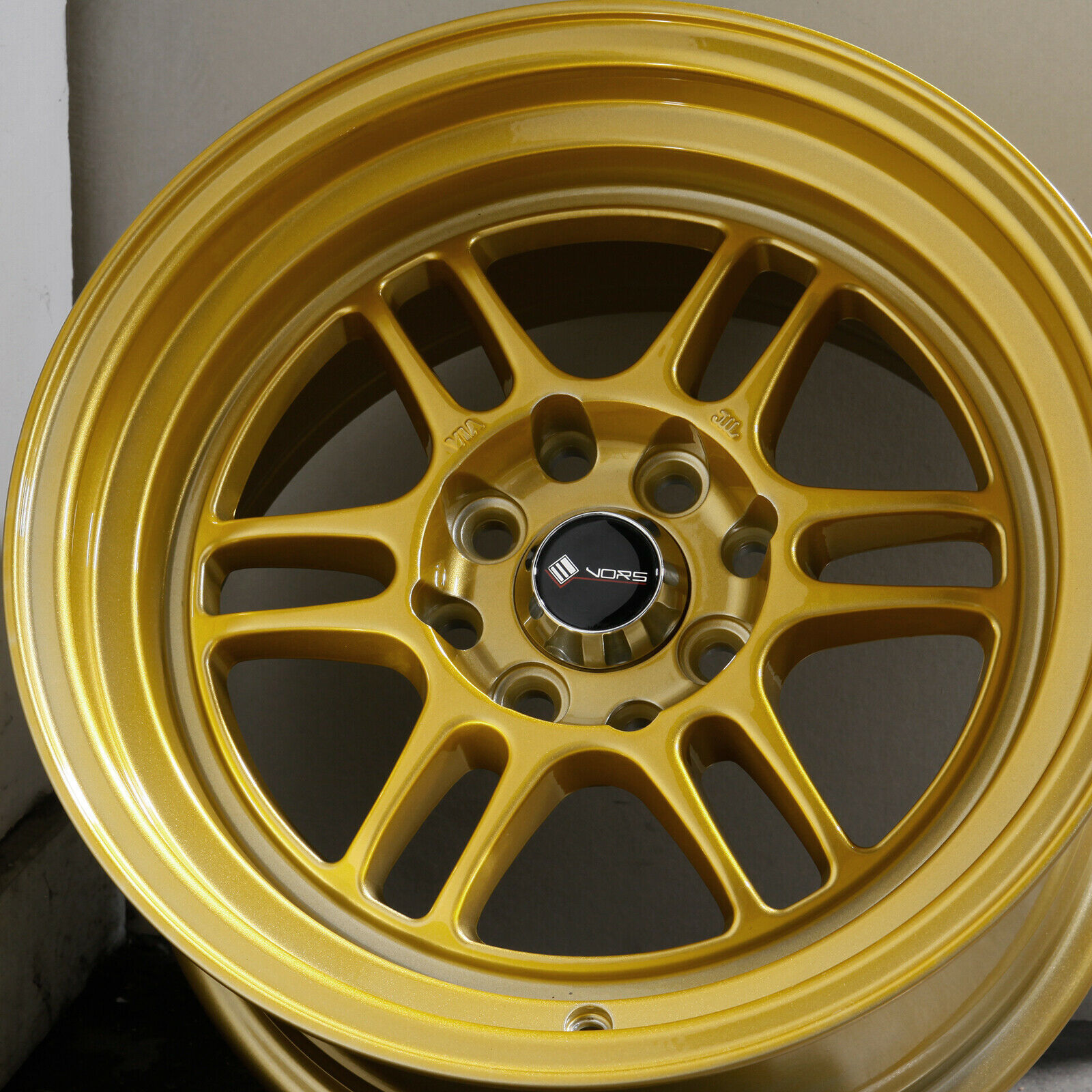 15x8 Vors TR6 4x100/4x114.3 20 Candy Gold Wheels Rims Set(4) - Wheels