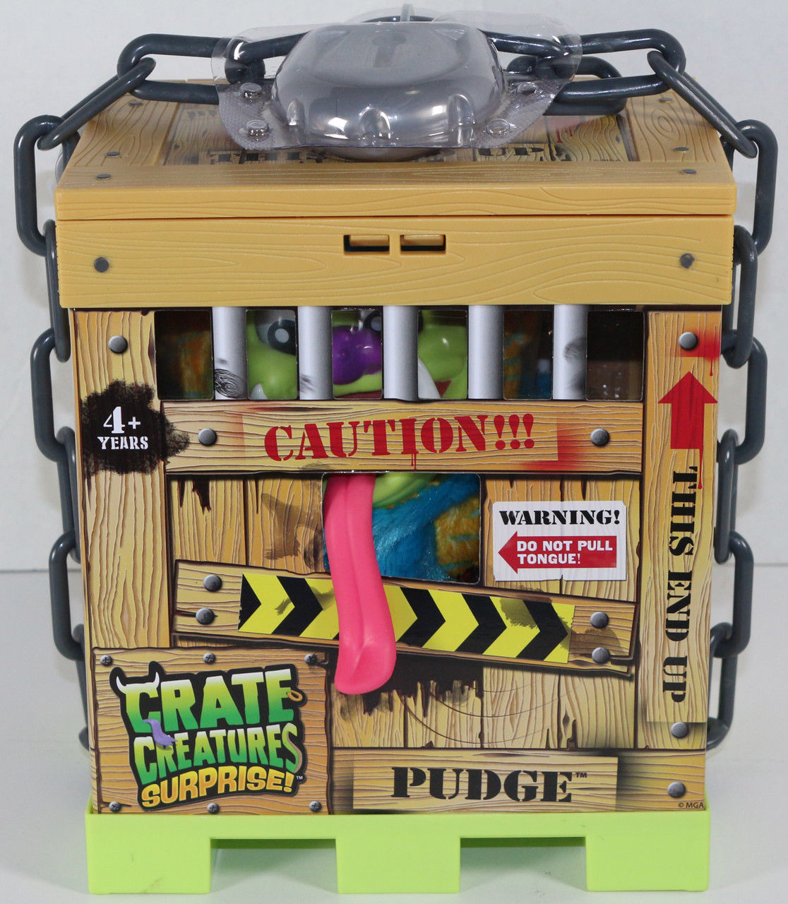 MGA Crate Creatures SURPRISE PUDGE BLUE YELLOW INTERACTIVE MONSTER Toy ...