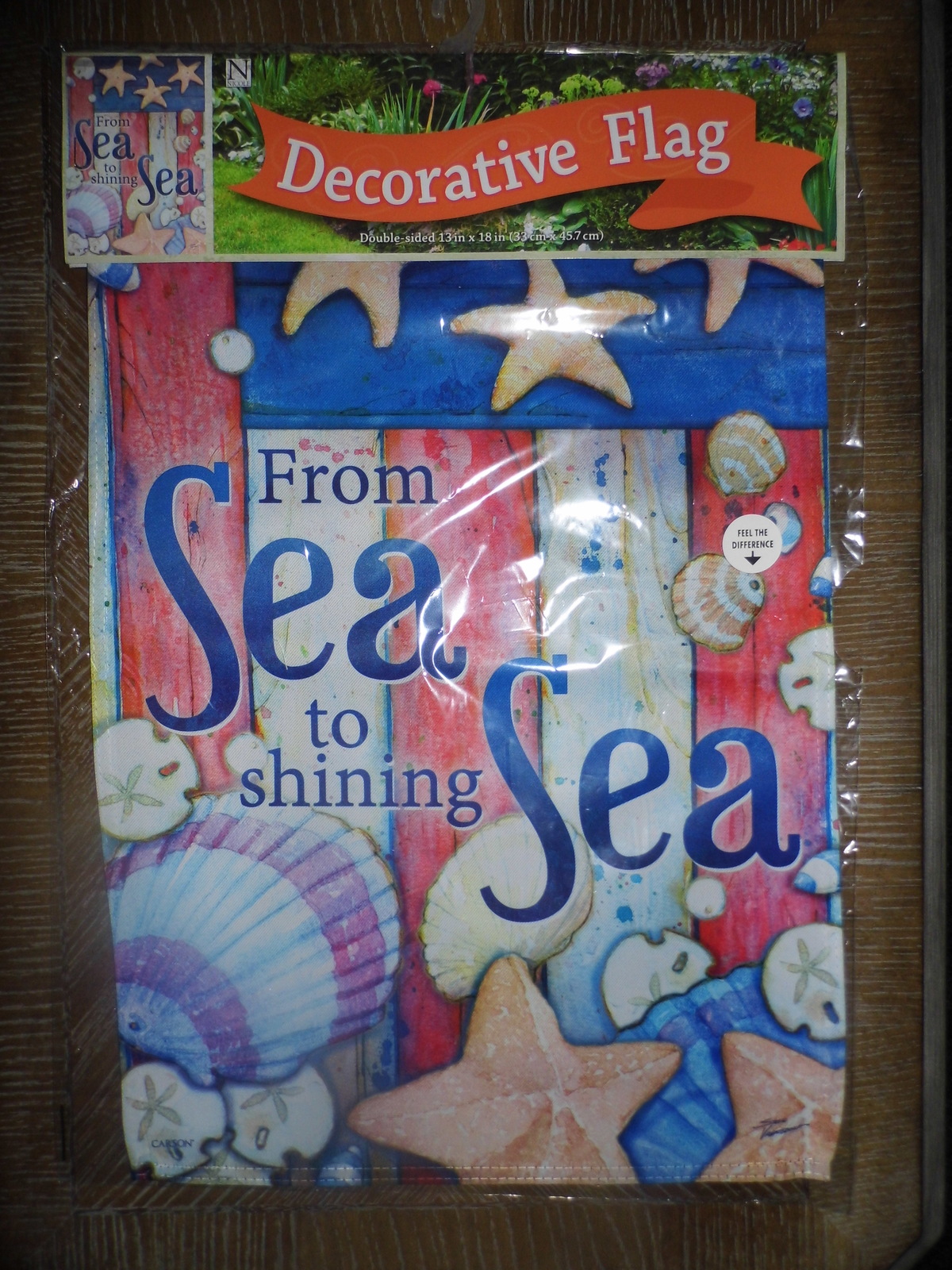 From Sea to Shining Sea Patriotic Beach Garden Flag-2 Sided Message, 13 ...