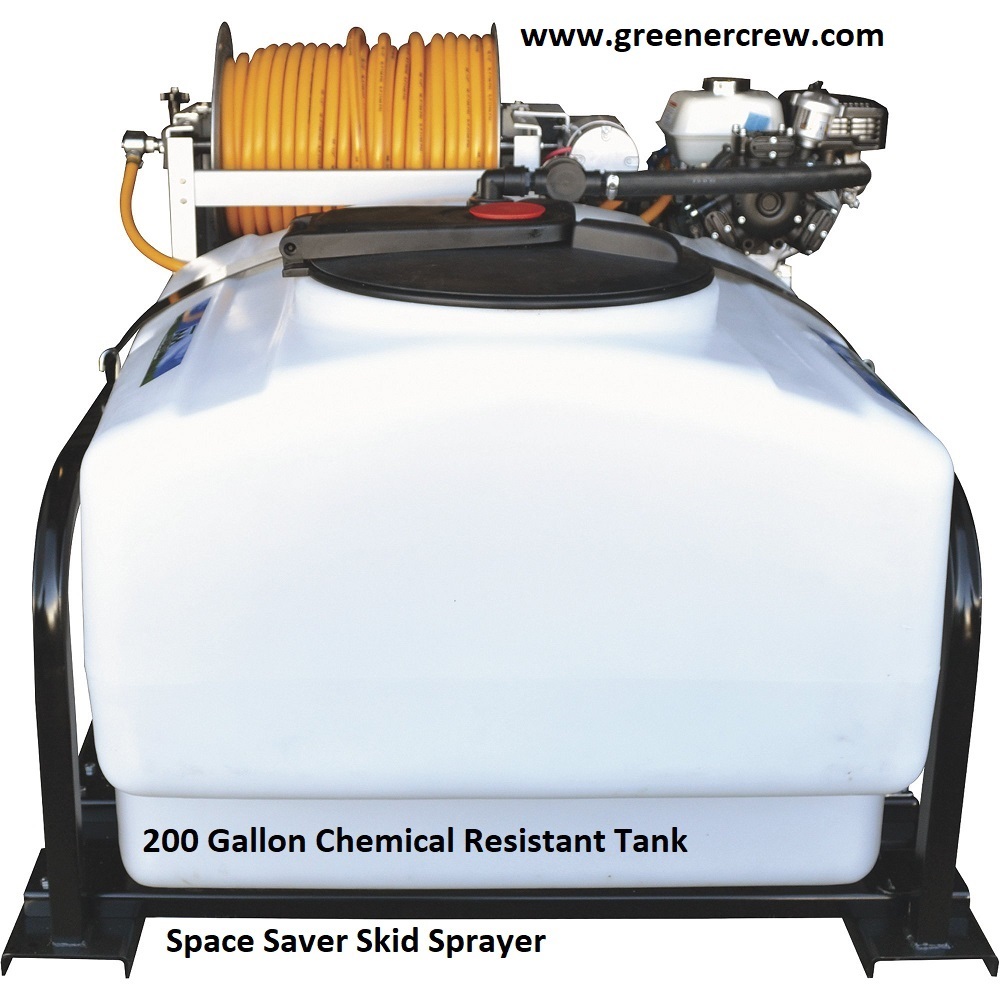 Commercial Space Saver Skid Sprayer 200 Gallon - Sprayers